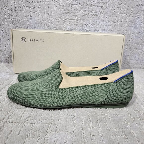 Rothy's | Shoes | Rothys The Loafer Green Safari Round Toe Slip On ...